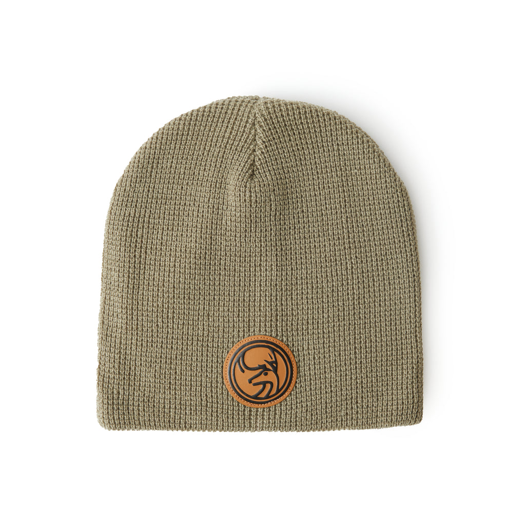 JM Believe Beanie Circle Deer Patch - June Mountain Collection
