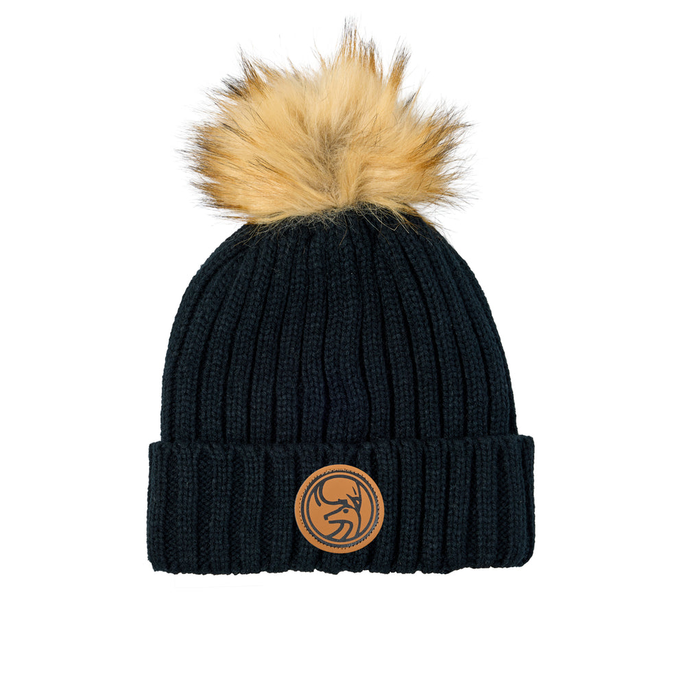 JM Believe Beanie Circle Deer Patch - June Mountain Collection